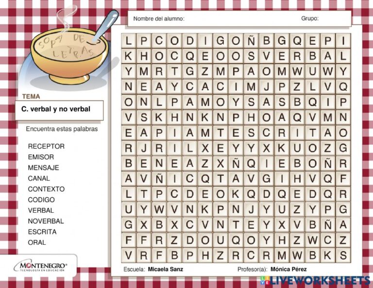 Encuentra Los Elementos Con Nuestra Sopa De Letras 