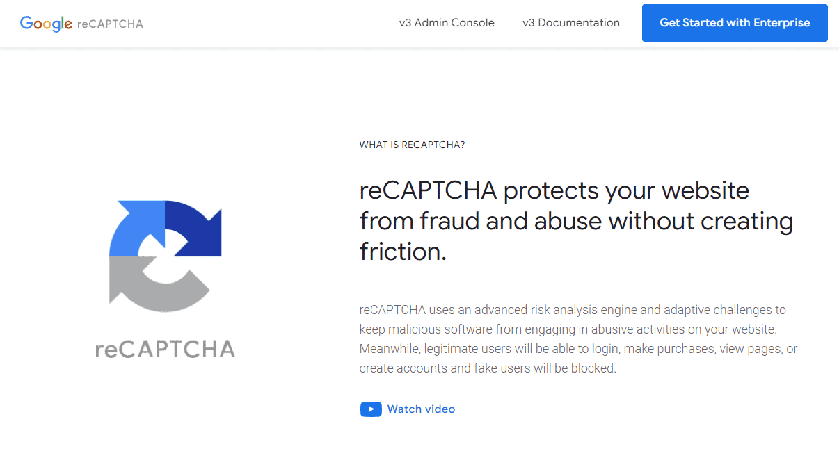 Error de captcha: Intente de nuevo para continuar